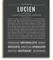 Lucien | Name Art Print – Name Stories