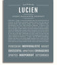 Lucien | Name Art Print – Name Stories