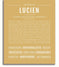 Lucien | Name Art Print – Name Stories