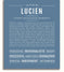 Lucien | Name Art Print – Name Stories