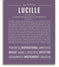 Lucille | Name Art Print – Name Stories