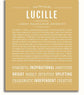 Lucille Personalized Name Meaning Art Prints – Name Stories