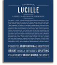 Lucille | Name Art Print – Name Stories
