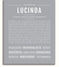 Lucinda | Name Art Print – Name Stories