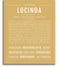 Lucinda | Name Art Print – Name Stories