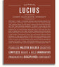 Lucius | Name Art Print – Name Stories