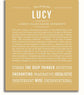 Lucy | Name Art Print – Name Stories