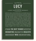 Lucy | Name Art Print – Name Stories
