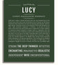 Lucy | Name Art Print – Name Stories