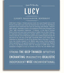 Lucy | Name Art Print – Name Stories