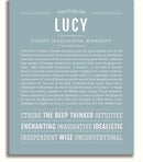 Lucy | Name Art Print – Name Stories
