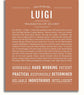 Luigi | Name Art Print – Name Stories