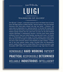 Luigi | Name Art Print – Name Stories