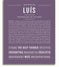 Luis | Name Art Print – Name Stories