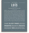 Luis | Name Art Print – Name Stories