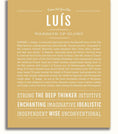 Luis | Name Art Print – Name Stories