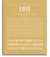 Luis | Name Art Print – Name Stories