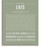 Luis | Name Art Print – Name Stories