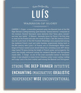 Luis | Name Art Print – Name Stories