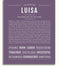 Luisa | Name Art Print – Name Stories