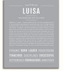 Luisa | Name Art Print – Name Stories