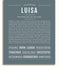 Luisa | Name Art Print – Name Stories