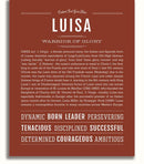 Luisa | Name Art Print – Name Stories