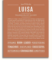 Luisa | Name Art Print – Name Stories
