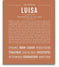 Luisa | Name Art Print – Name Stories