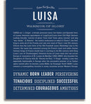 Luisa | Name Art Print – Name Stories
