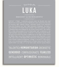 Luka | Name Art Print – Name Stories