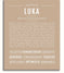 Luka | Name Art Print – Name Stories