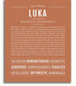Luka | Name Art Print – Name Stories