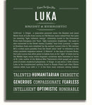 Luka | Name Art Print – Name Stories