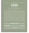 Luka | Name Art Print – Name Stories