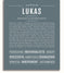 Lukas | Name Art Print – Name Stories