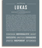 Lukas | Name Art Print – Name Stories