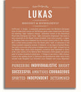 Lukas | Name Art Print – Name Stories