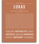 Lukas | Name Art Print – Name Stories