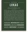 Lukas | Name Art Print – Name Stories