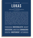 Lukas | Name Art Print – Name Stories