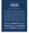 Lukas | Name Art Print – Name Stories