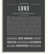 Luke | Name Art Print – Name Stories