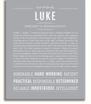 Luke | Name Art Print – Name Stories
