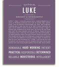 Luke | Name Art Print – Name Stories