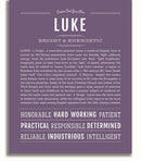 Luke | Name Art Print – Name Stories
