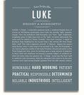 Luke | Name Art Print – Name Stories