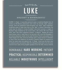 Luke | Name Art Print – Name Stories