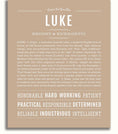 Luke | Name Art Print – Name Stories