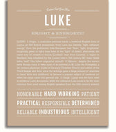Luke | Name Art Print – Name Stories